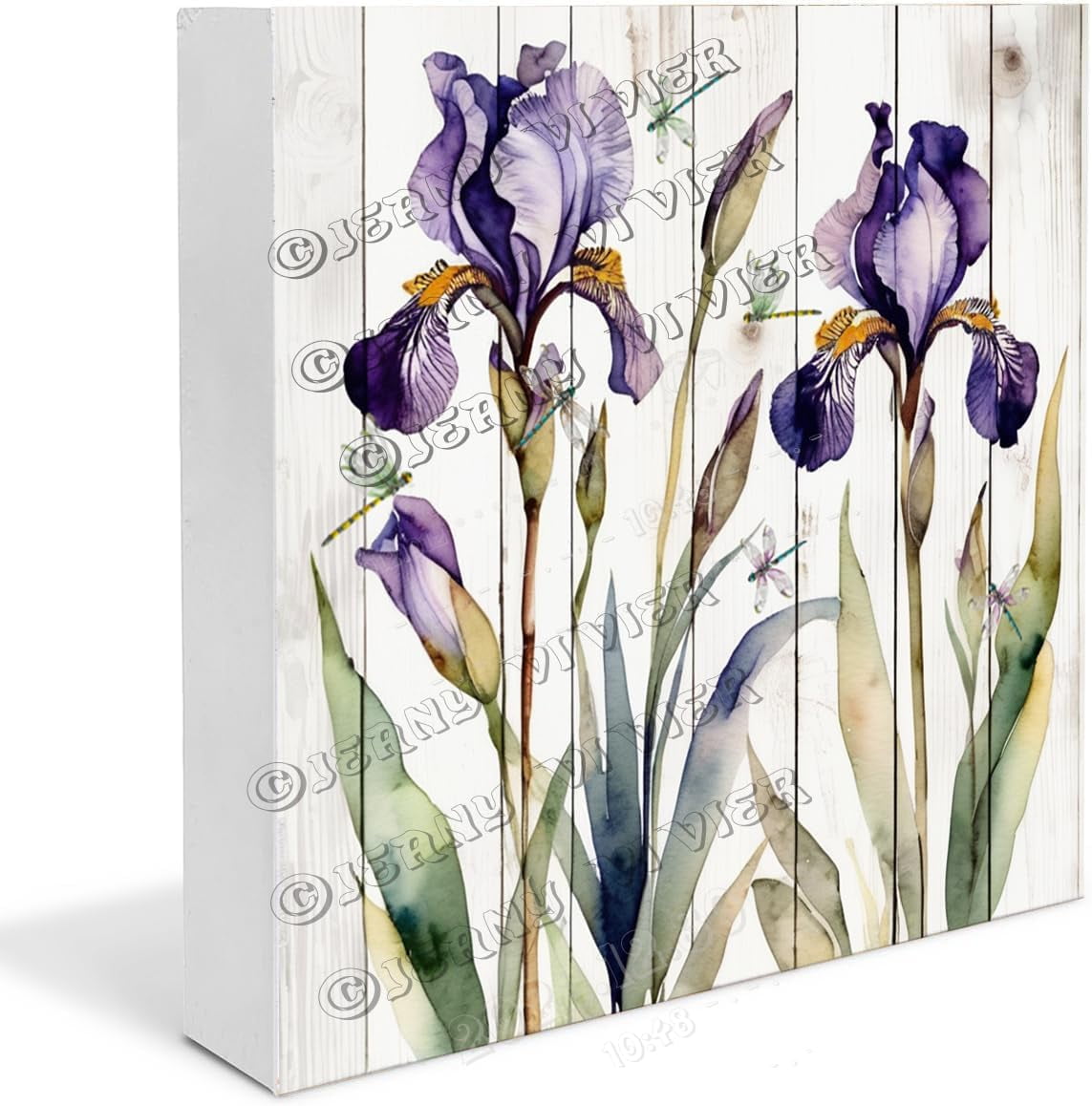 Iris Wooden Box Sign Iris Gifts Funny Iris Flower Decor Boho Classroom ...