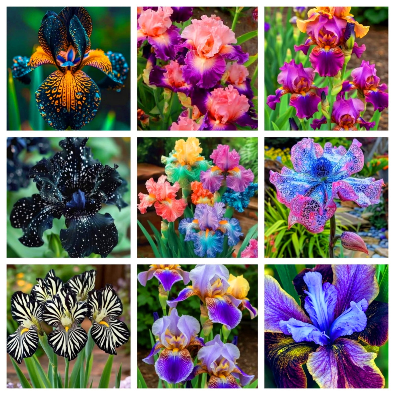 Iris bulbs. Bright colors, easy to maintain, the first choice for ...