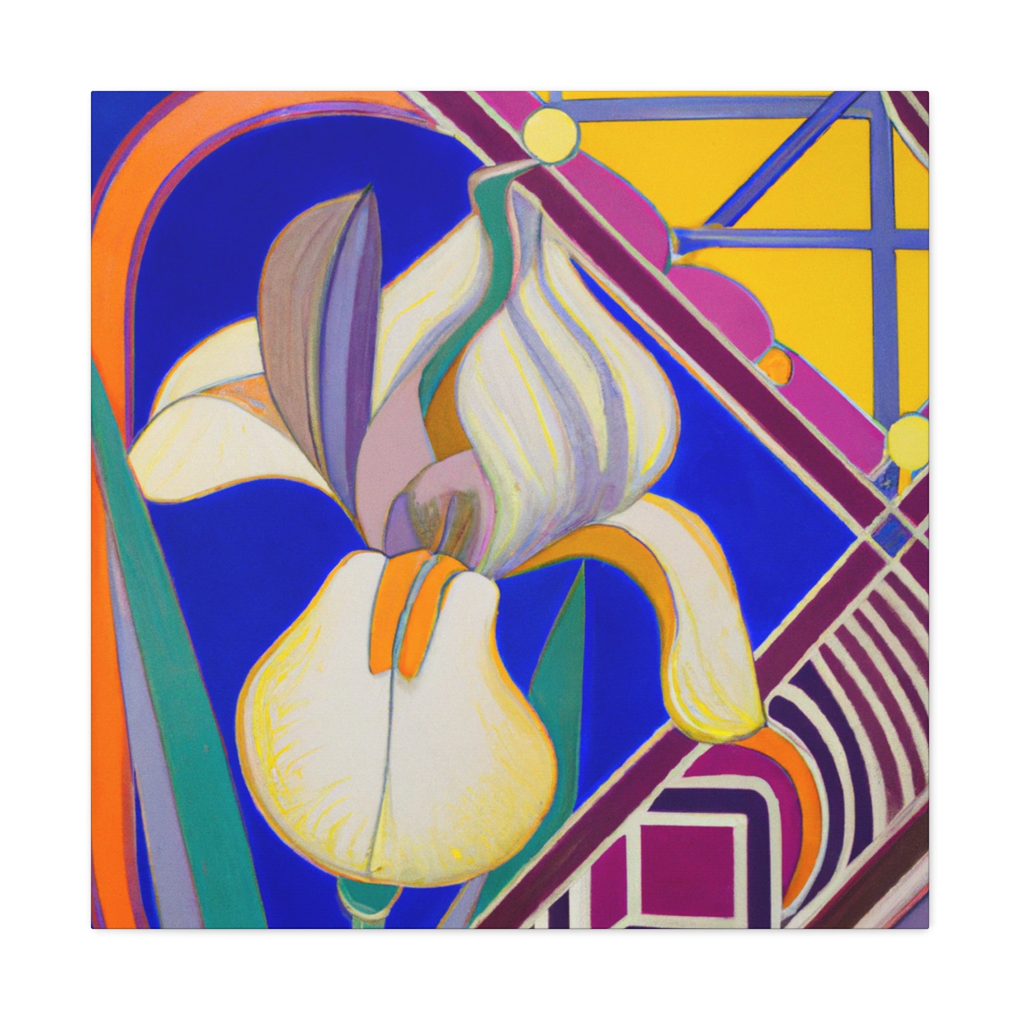 "Iris in Azure Splendor" - Canvas - Walmart.com