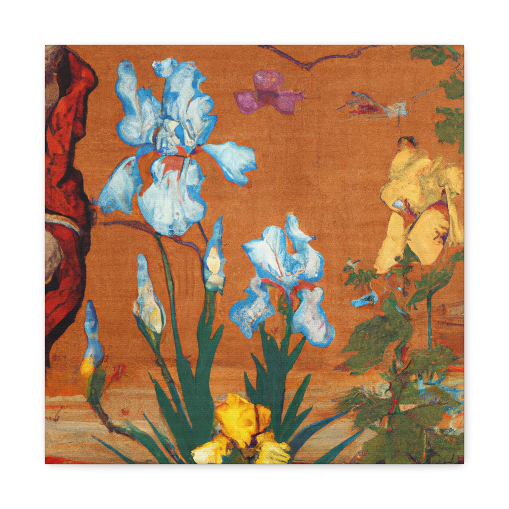 Iris in Splendor - Canvas - Walmart.com