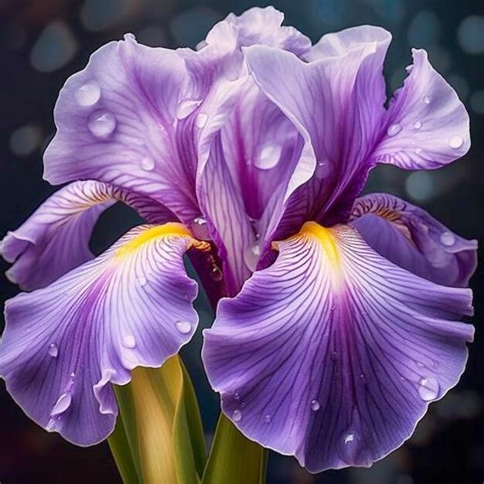 Iris plant-Summer flowering-Perennial rhizome-Fast growth-Full and ...