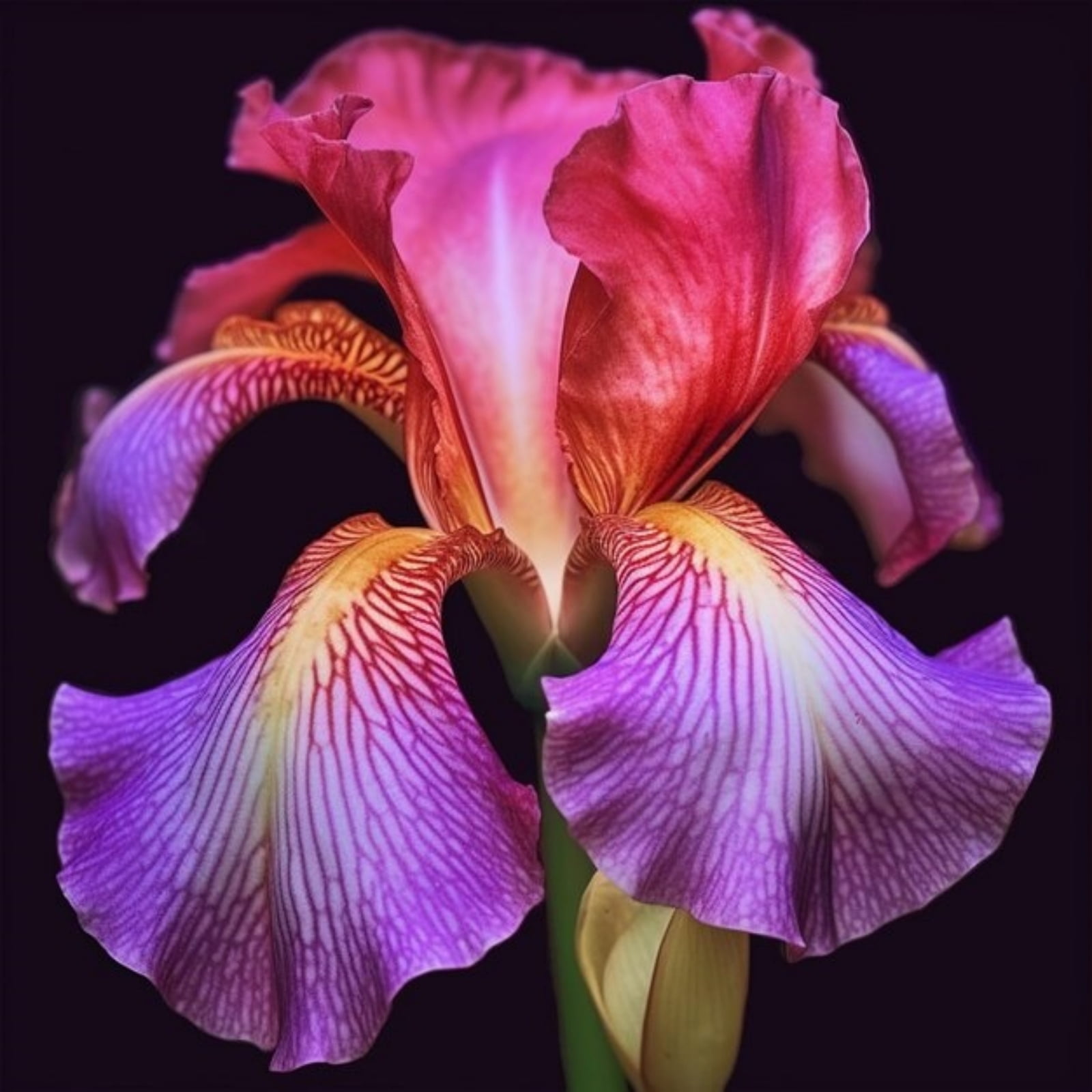 Iris plant-Summer flowering-Perennial rhizome-Fast growth-Full and ...