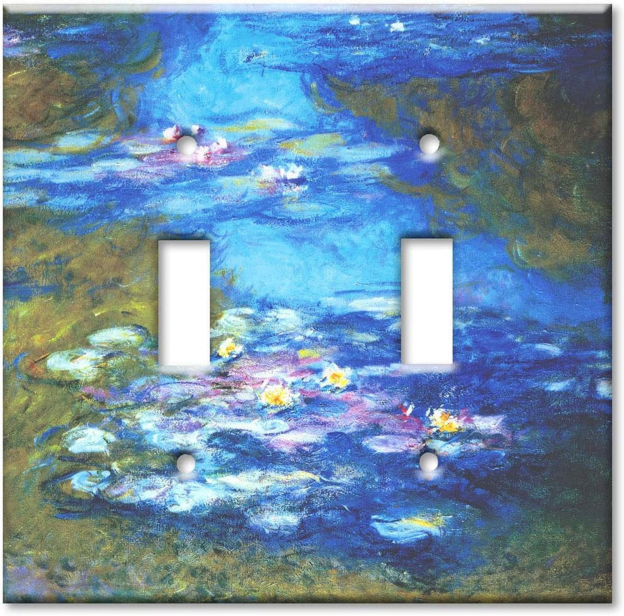 : Irises II Double Gang Toggle Switch Plate (Made in USA) - Walmart.com
