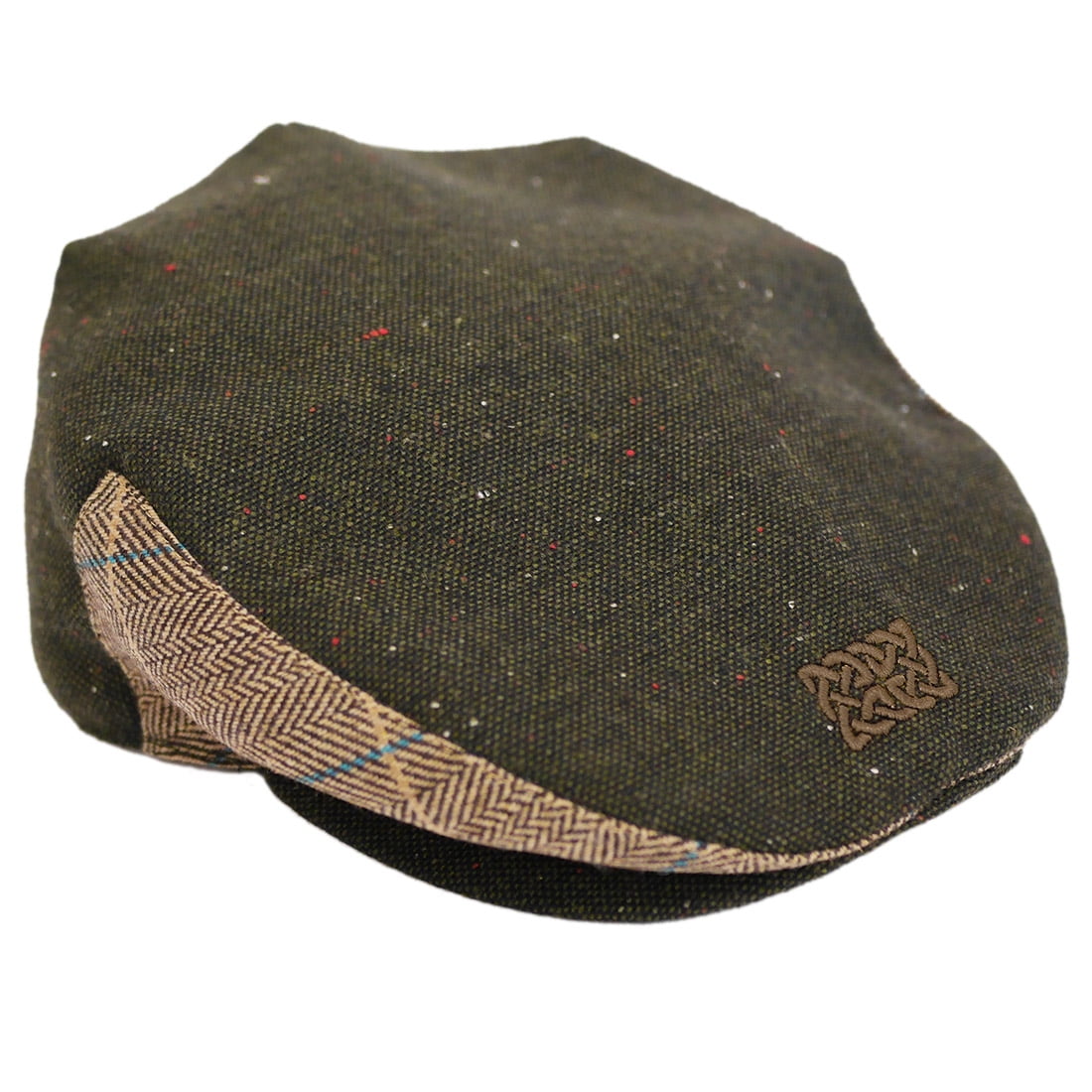 Patrick Francis Adults Green Tweed Celtic Knot Flat Cap - Walmart.com