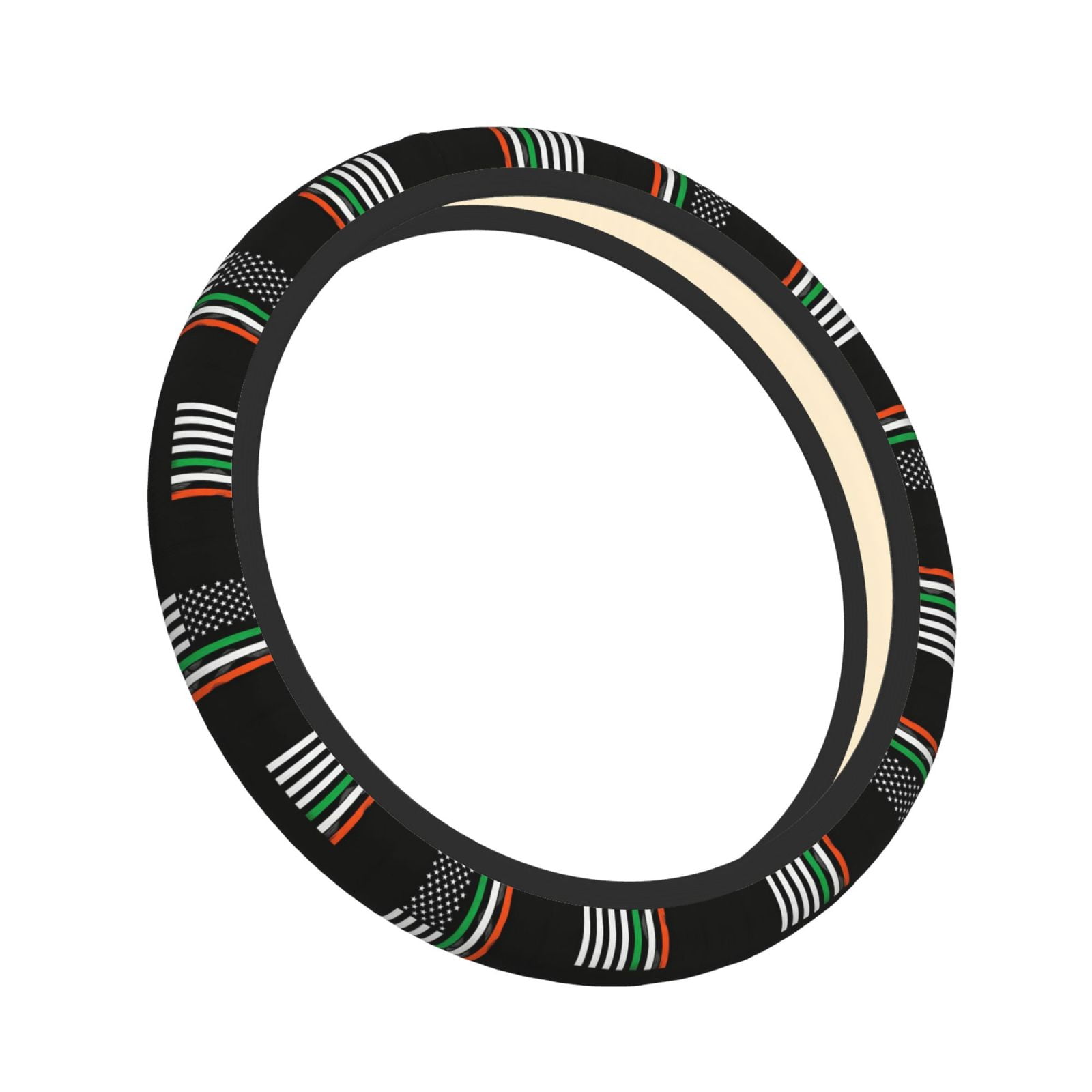 Irish-America-Flag Anti-Slip Neoprene Steering Wheel Cover, Universal ...