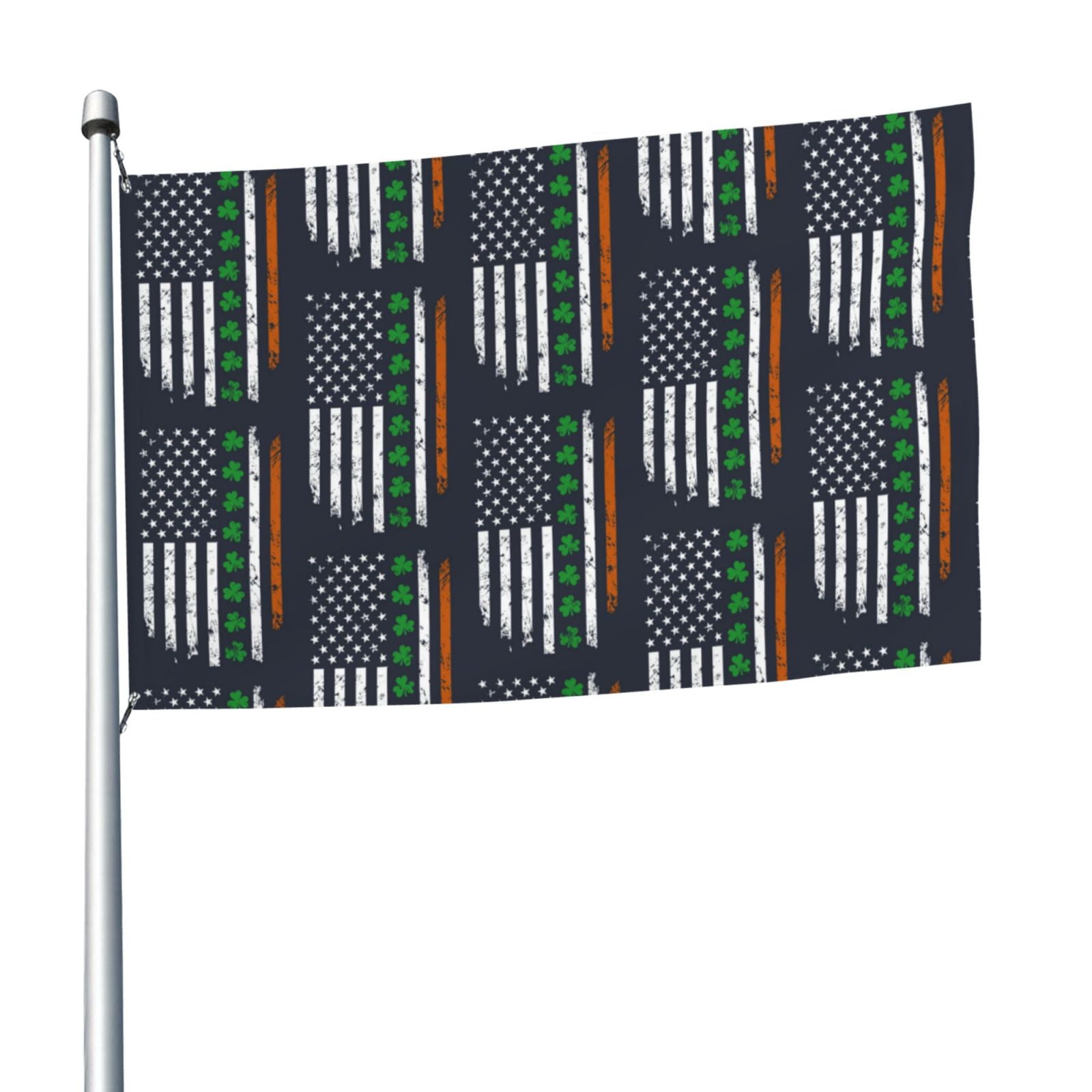 Irish America Flag Shamrock Flag 5x8 Ft Print Vivid Color Light ...