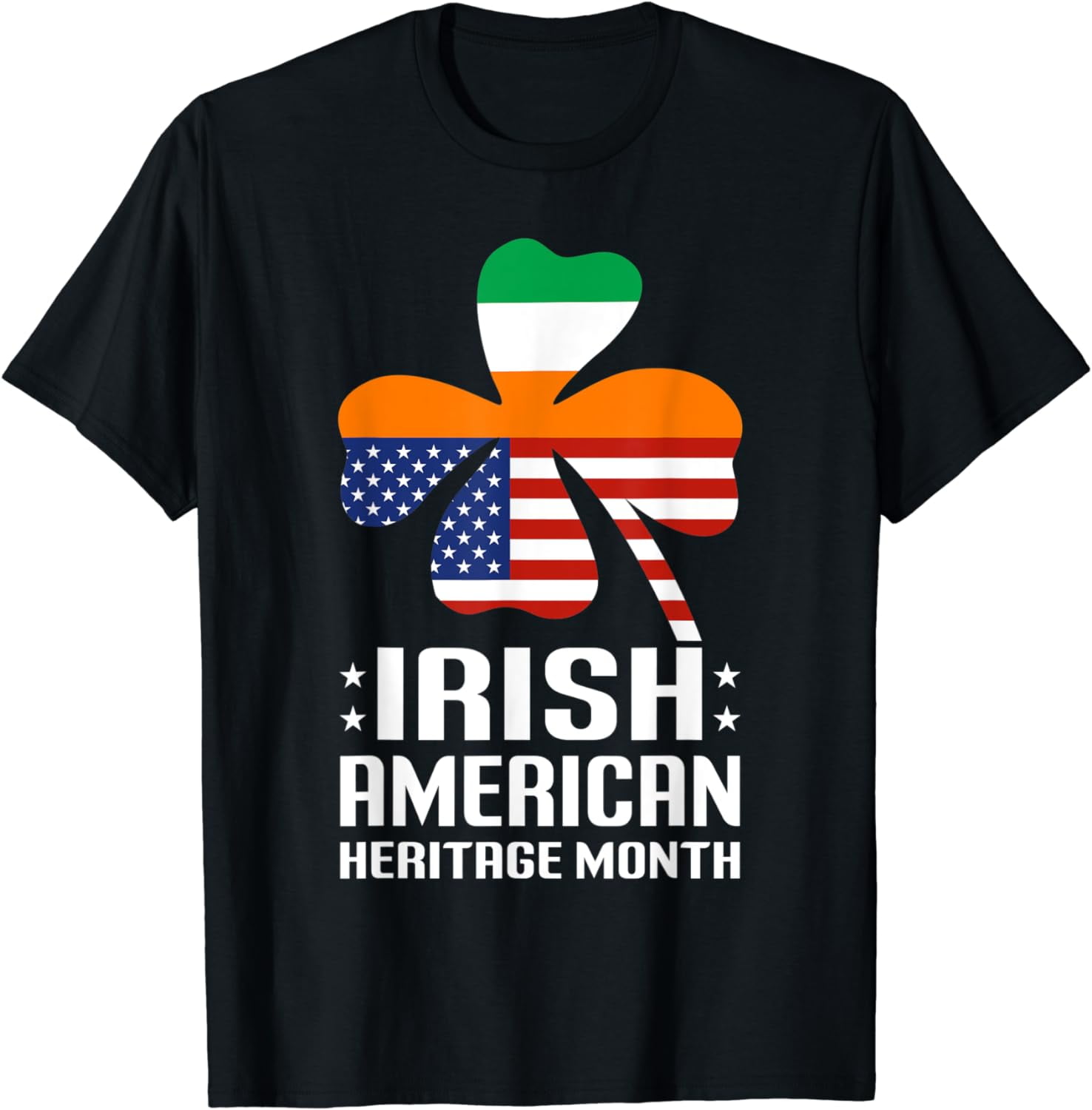 Irish American Heritage Month - American Ireland Flag T-Shirt - Walmart.com