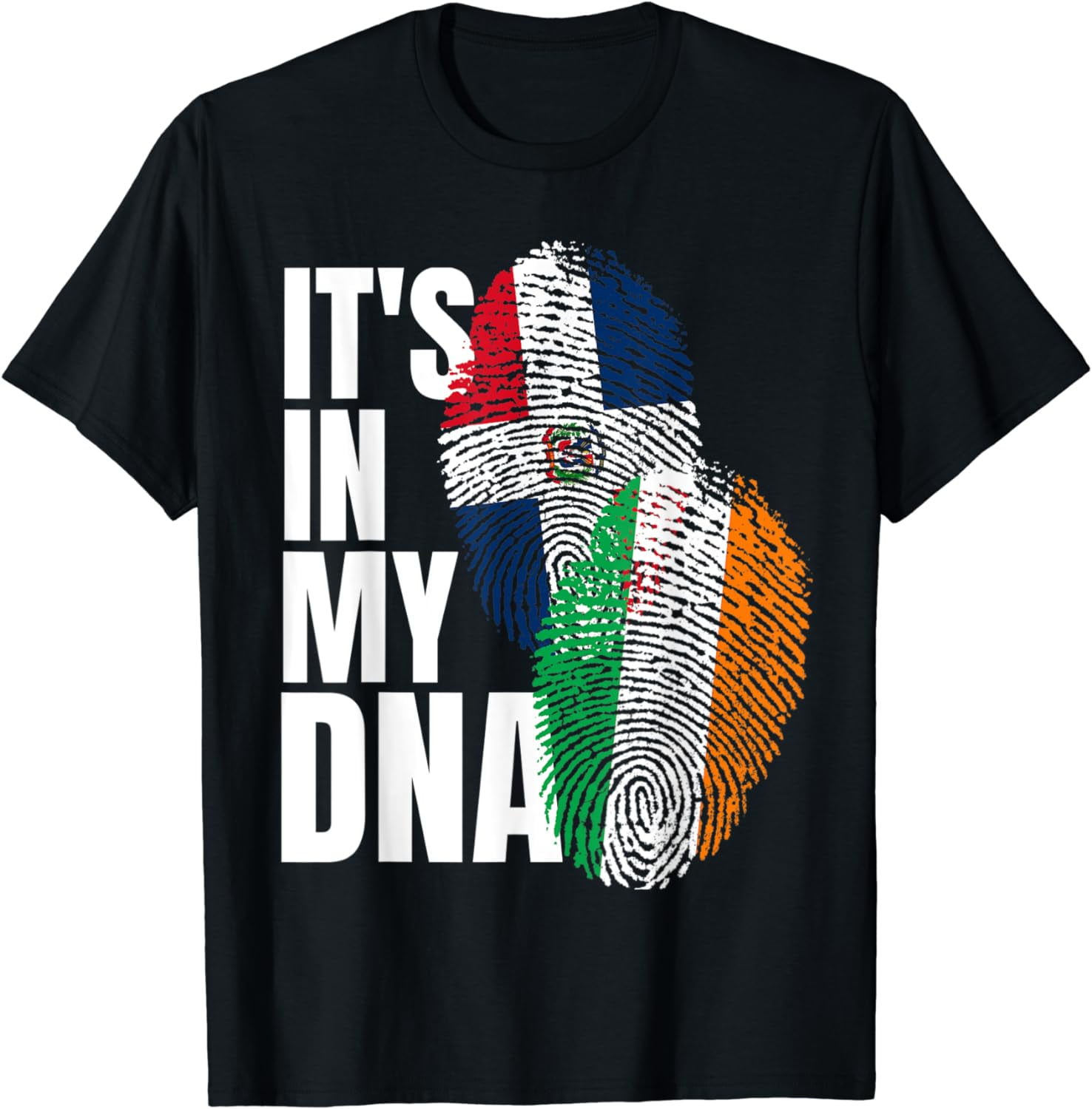 Irish And Dominican Mix DNA Heritage Flag T-Shirt - Walmart.com
