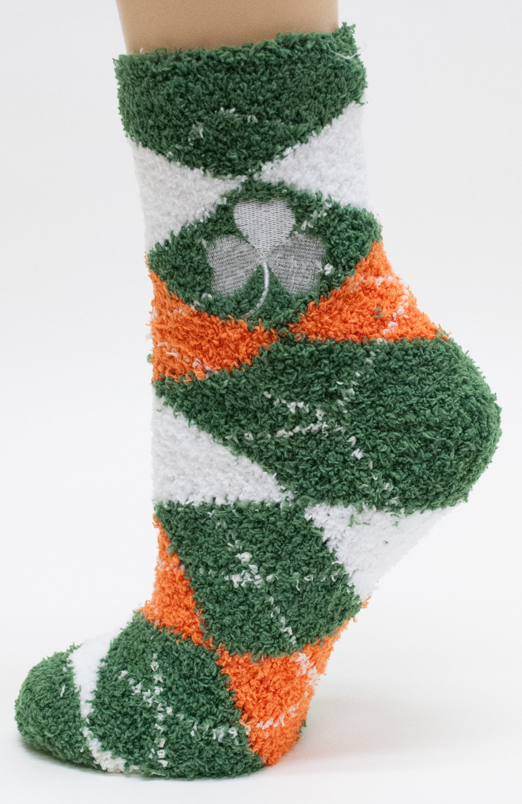 Irish Argyle Fuzzy Socks - Walmart.com