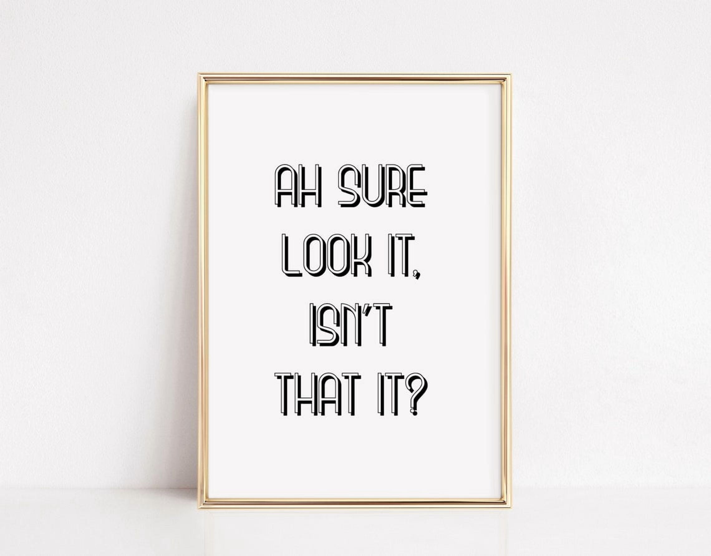 Irish Art Sayings Poster Ireland from Poster, Unframed Canvas Size ...