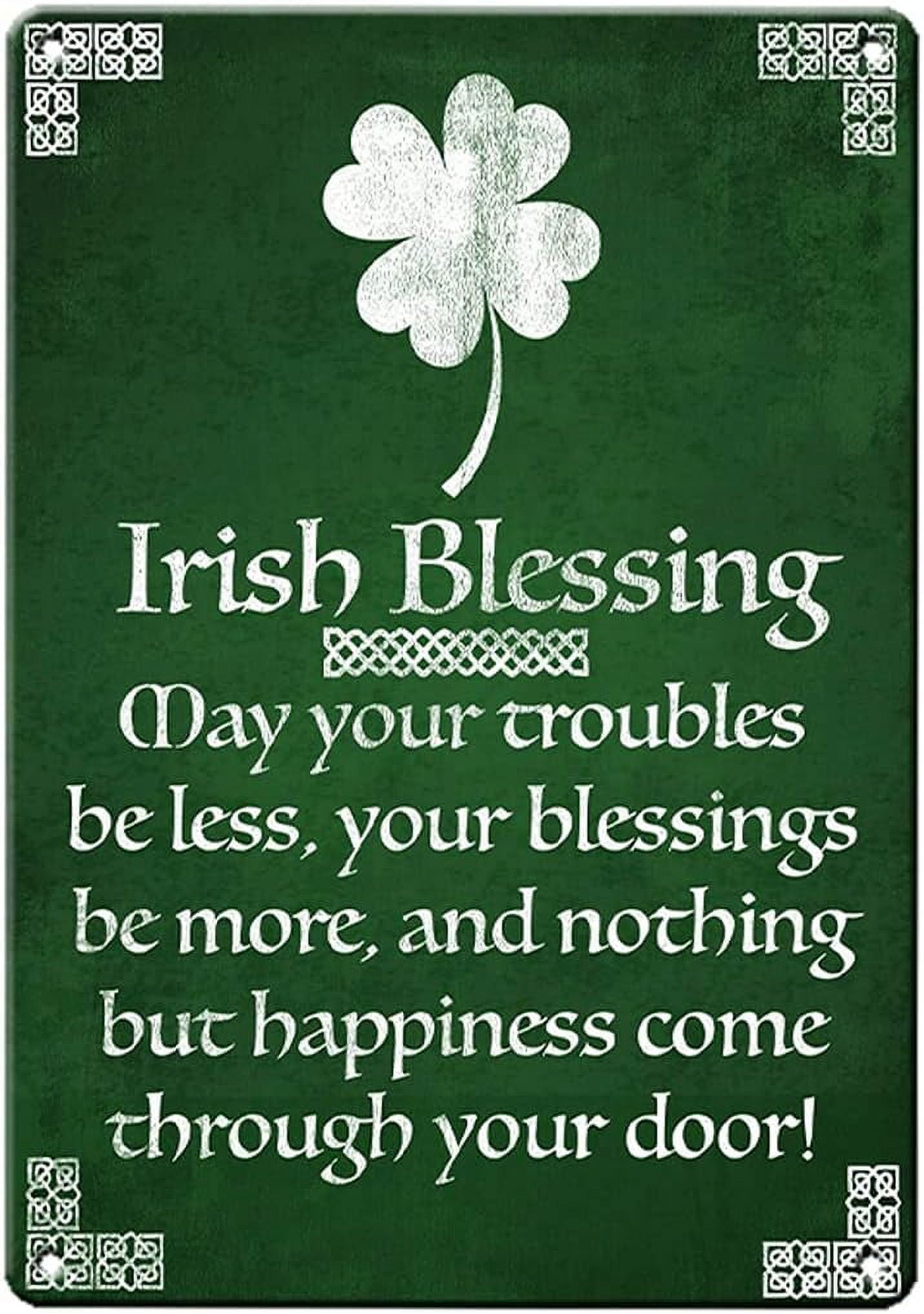 Irish Blessing Green Clover Jigsaw Puzzles 35 Pieces For Adults ...