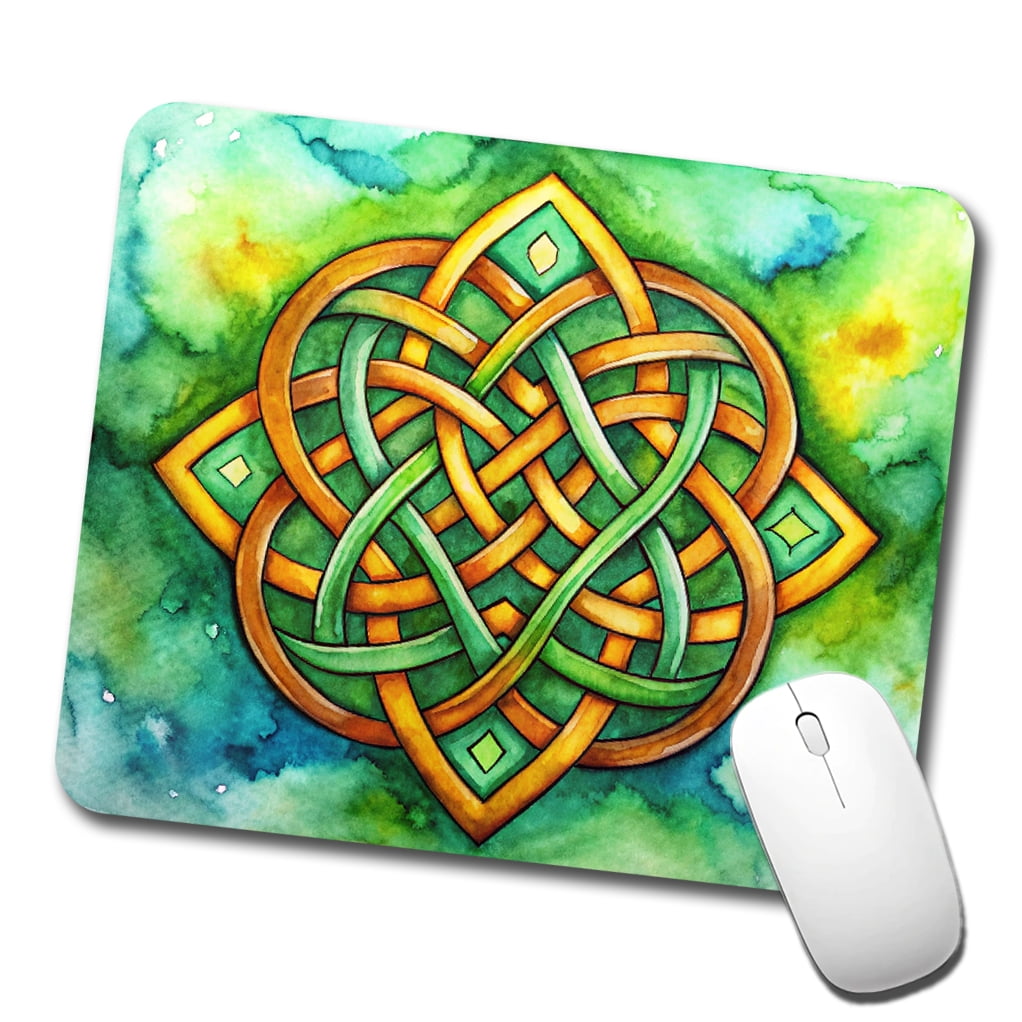 Irish Celtic Knot Watercolor Mouse Pad Low Profile Gaming Mat - Walmart.com