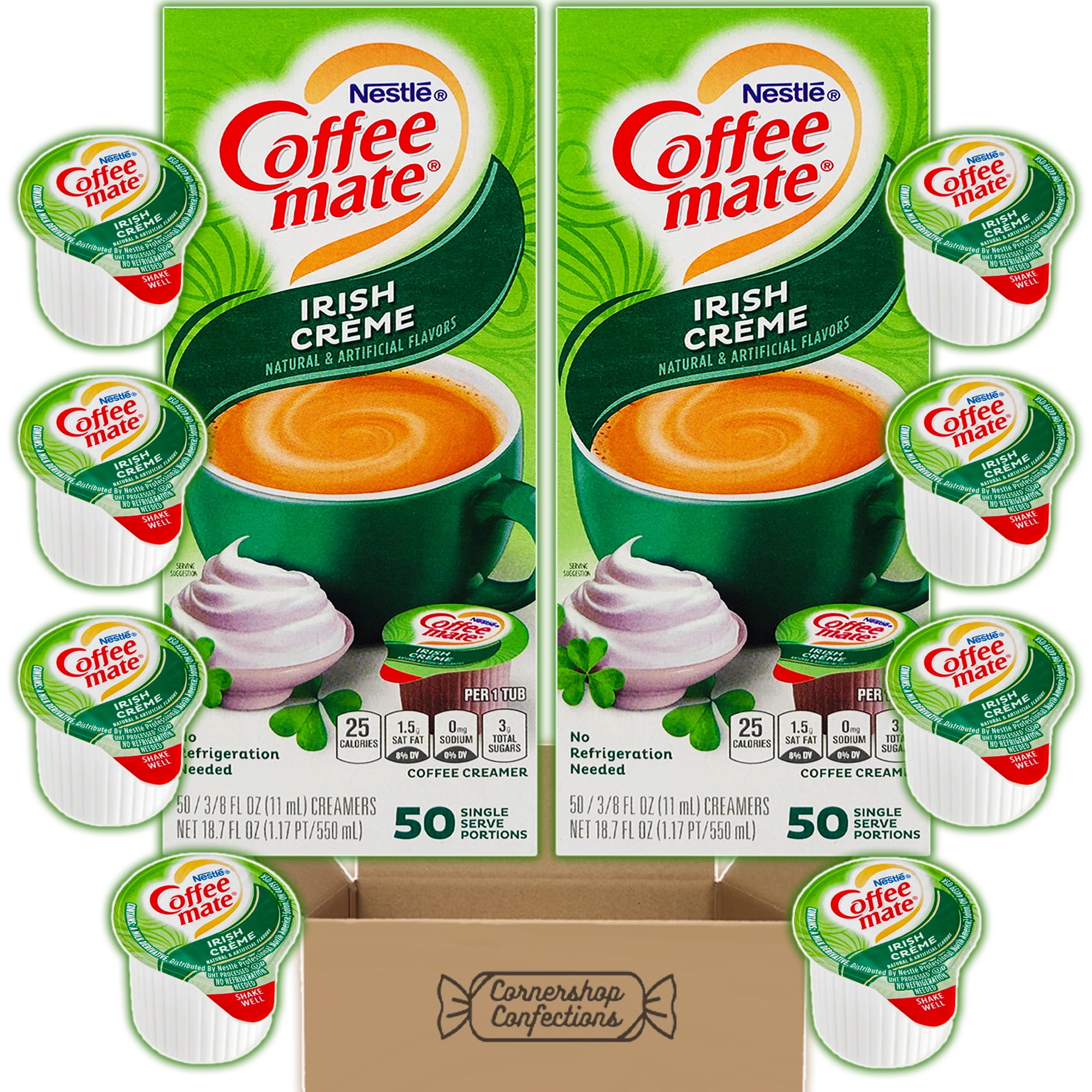 Irish Creme Coffee Mate Mix and Match Flavored Creamer Cups - 100 Single Serve Irish Creme ...