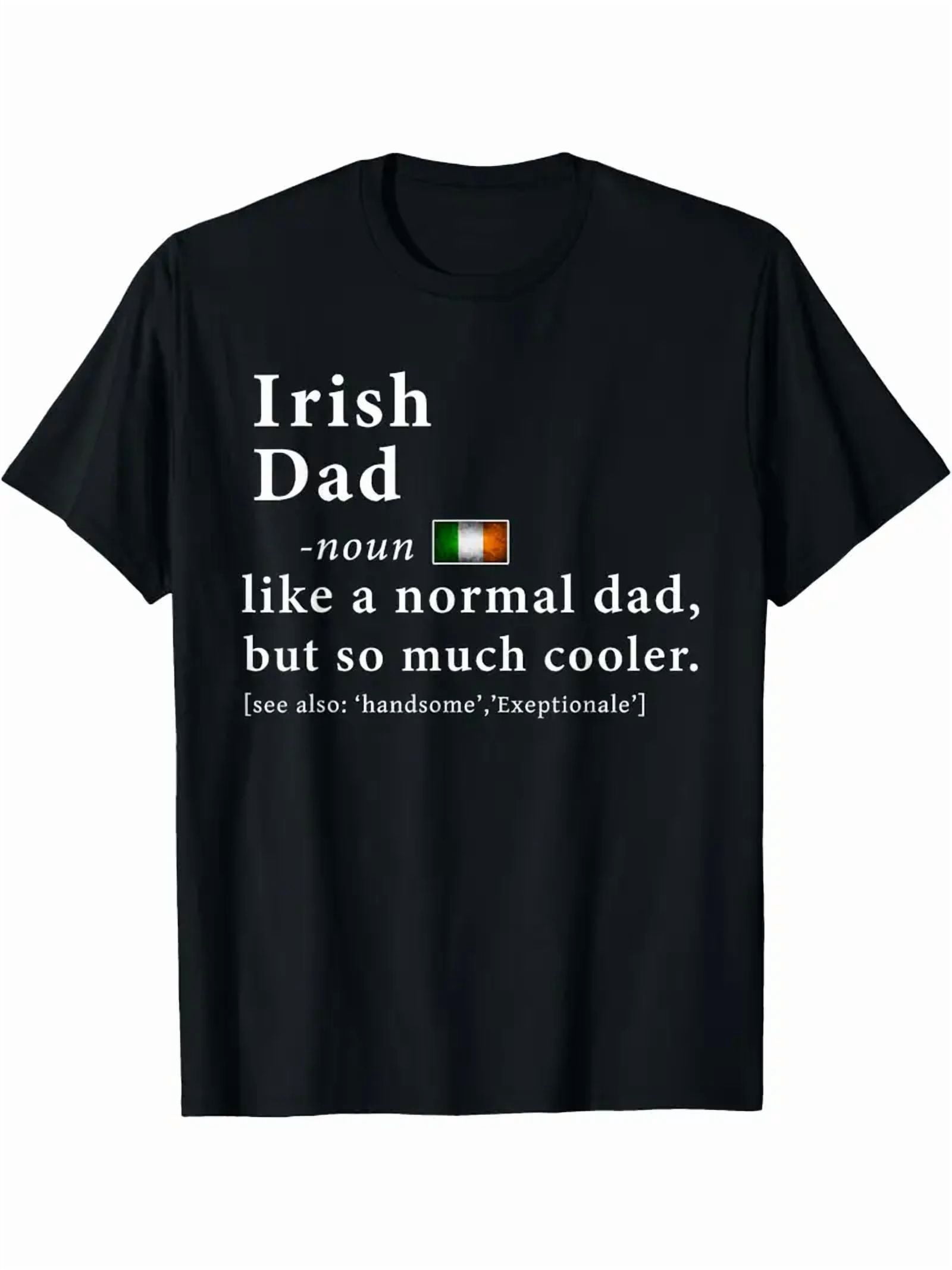 Irish Dad Definition Funny Gift for Fathers Day Men Short Sleeve ...