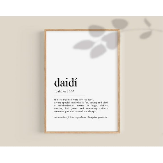 Irish Daddy Birthday Daidã­ Winter New Daddy Best Dad Ever Irish Wall ...