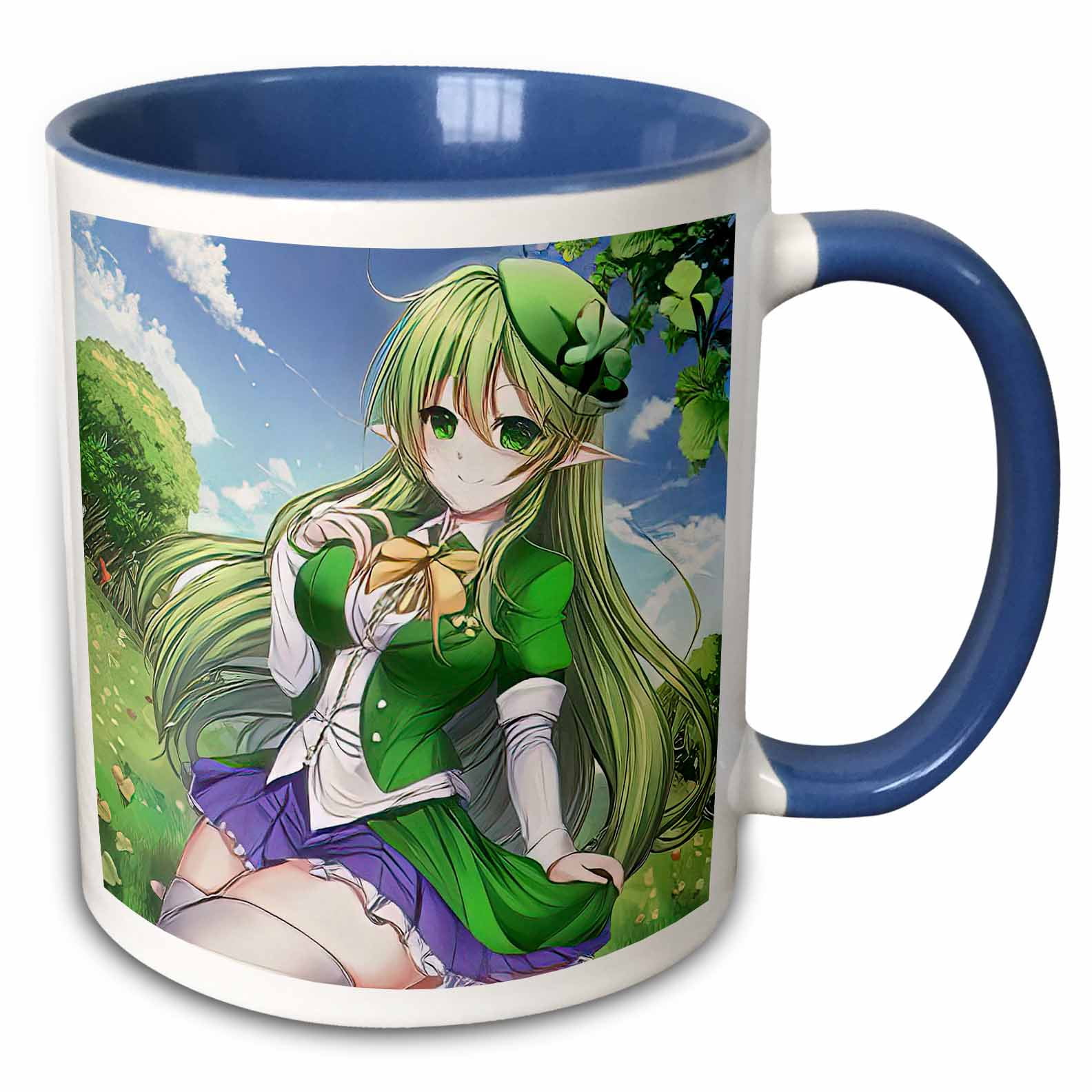 3drose, Irish Elf Girl, the Goddess of Good Luck in the Fantasy Garden ...