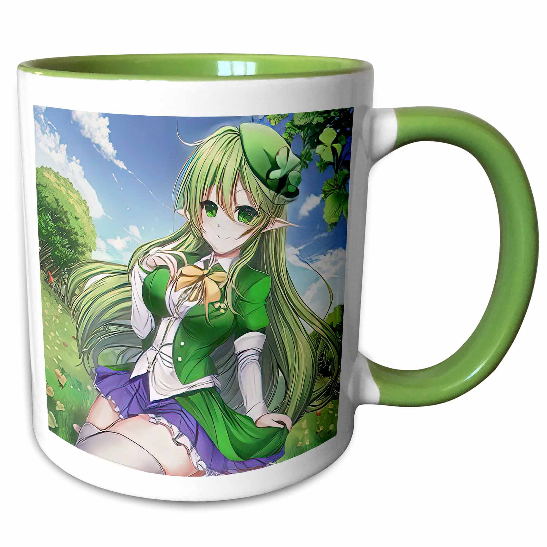 3drose, Irish Elf Girl, the Goddess of Good Luck in the Fantasy Garden ...