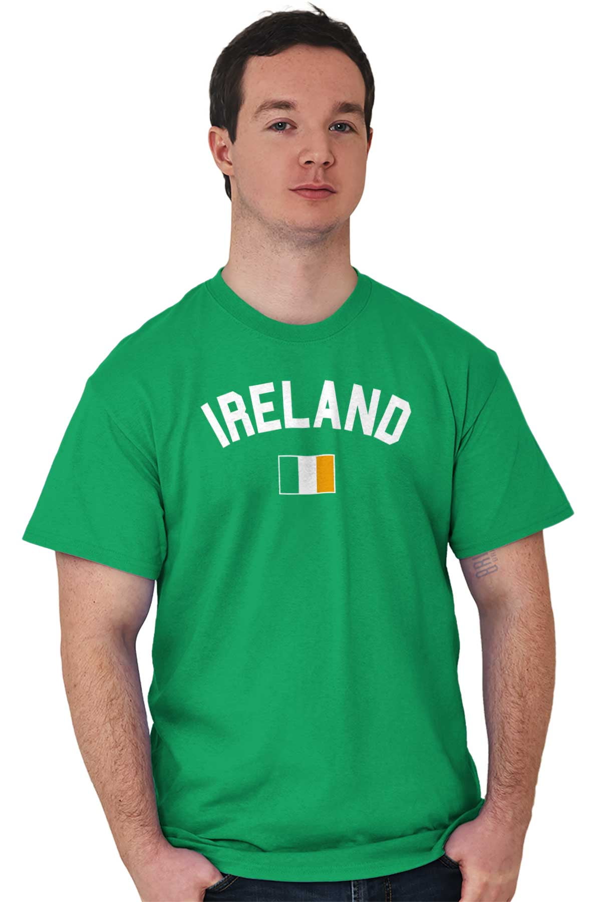 Irish Flag Ireland Soccer Fan Pride Men's Graphic T Shirt Tees Brisco ...