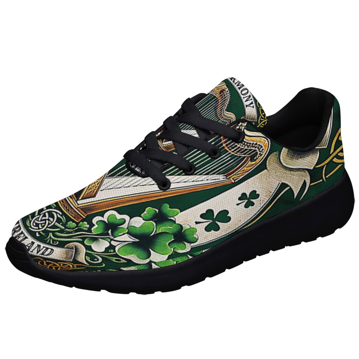 Irish Harp Harmony of Ireland Shoes Sneakers Black Size 13 - Walmart.com