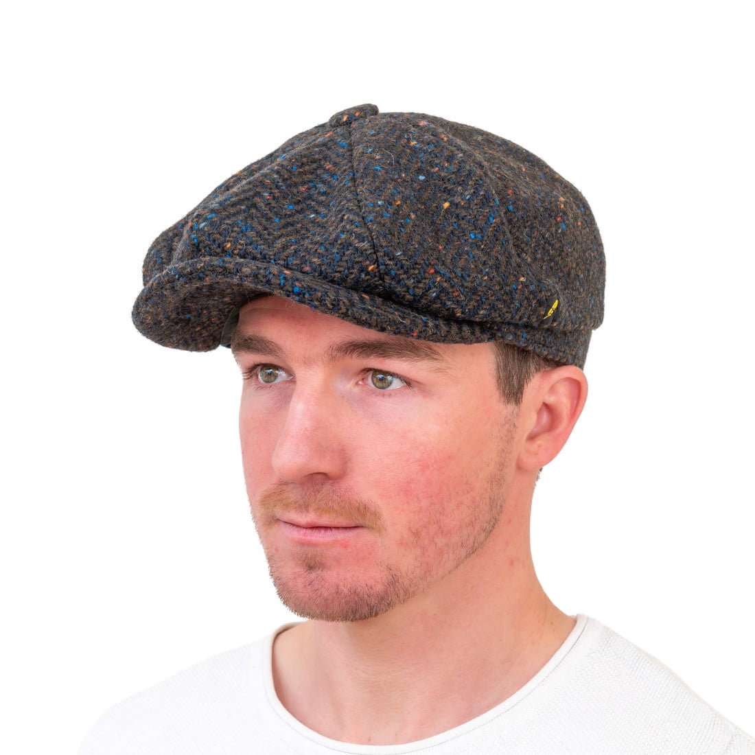 Irish Hat for Men's - 100% Kerry Woollen Mills Tweed 8 Piece Cap Irish ...