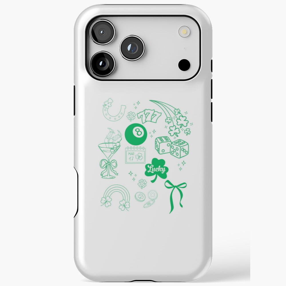 Irish Holiday Icons Art Design iPhone Case 17 11 12 13 14 15 16 Pro Max ...