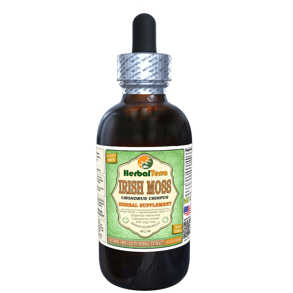 Irish Moss (Chondrus Crispus) Glycerite, Powderer and Dried Alcohol ...
