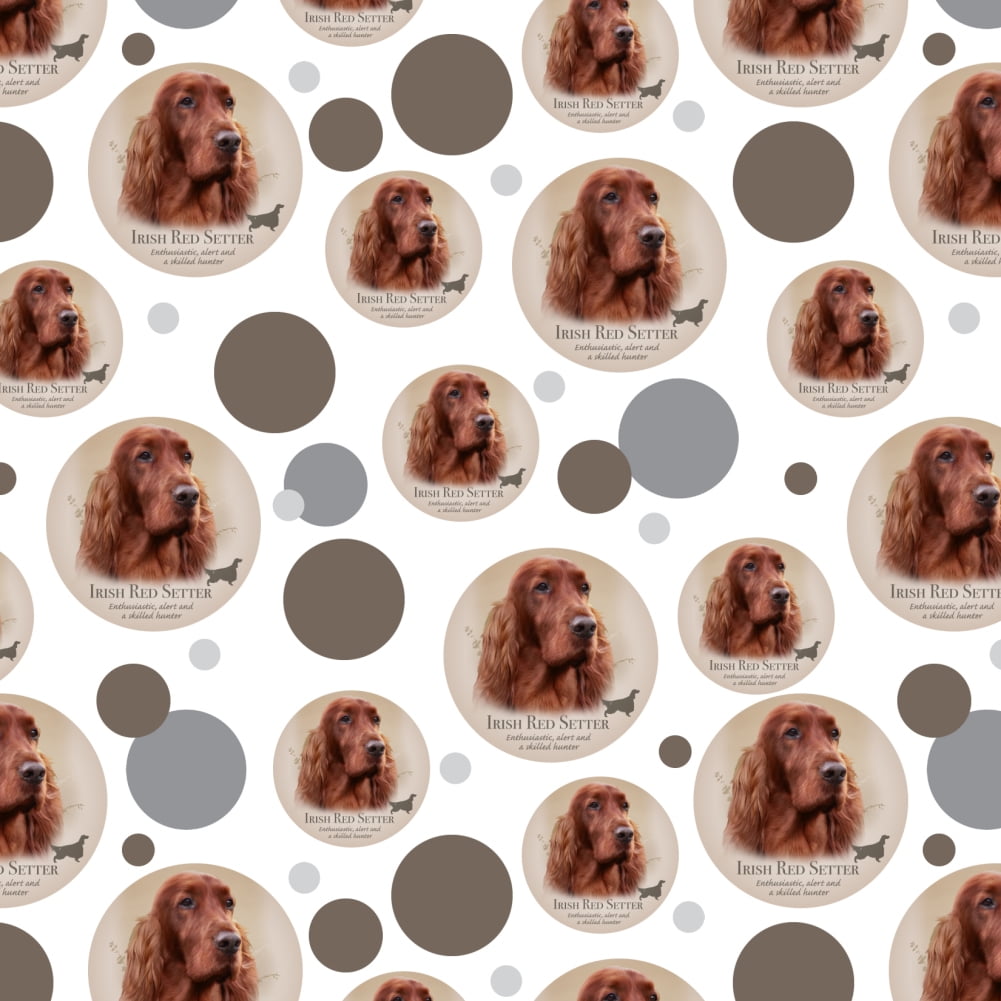 Irish Red Setter Dog Breed Premium Gift Wrap Wrapping Paper Roll ...