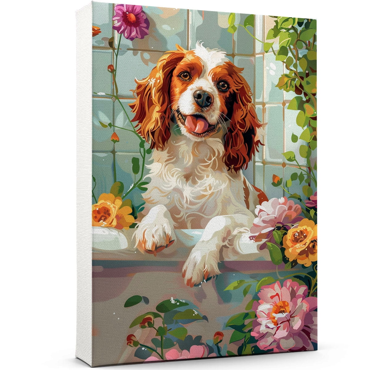 Irish Redand Setter Dog Bathroom Decor - Funny Bathroom Decor Wall Art ...