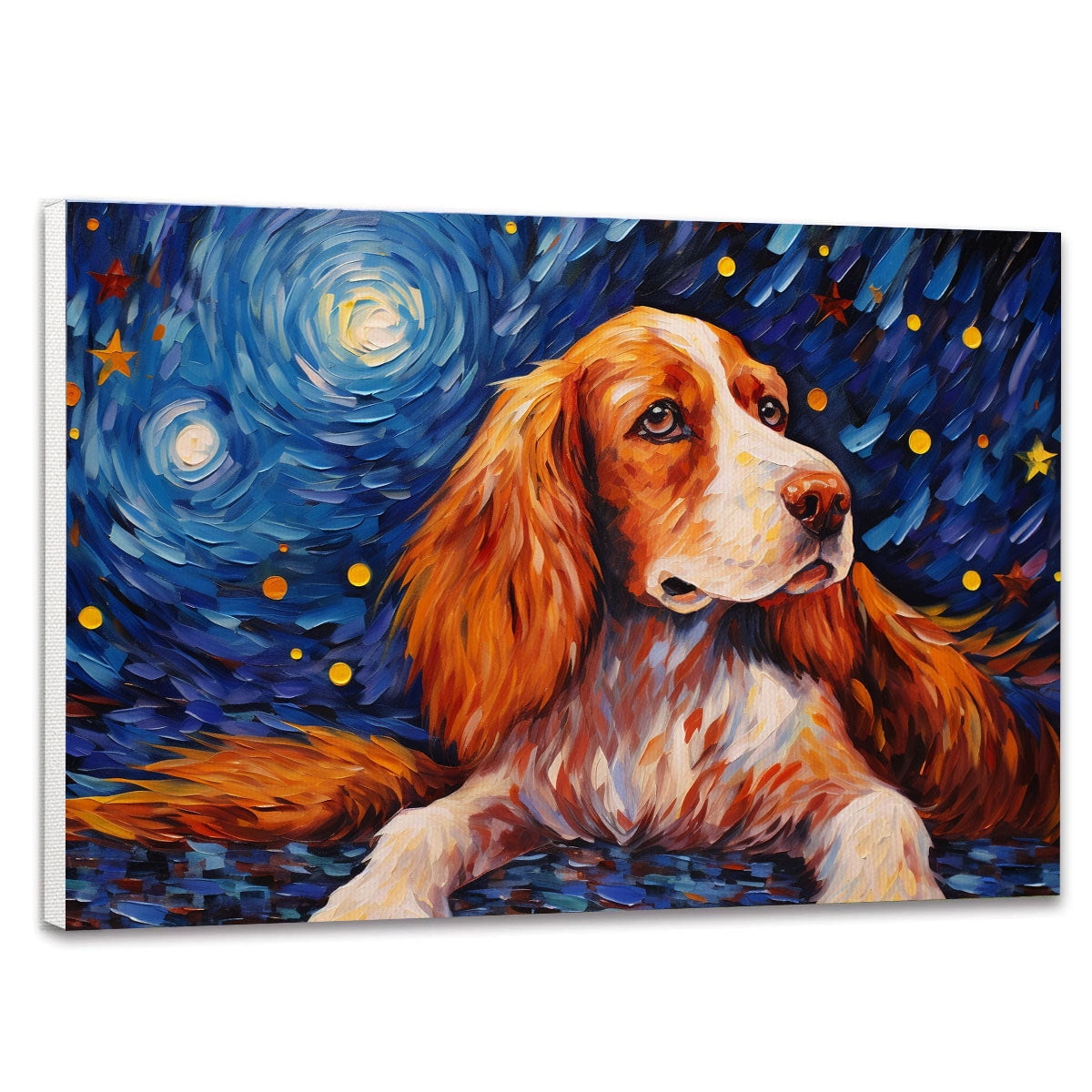 Irish Redand White Setter Posters Van Gogh Starry Night Posters Home ...