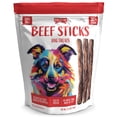 Irish Rover Beef Stick Dog Treats, 35 Ounce, 30 Count, Canine Snack ...