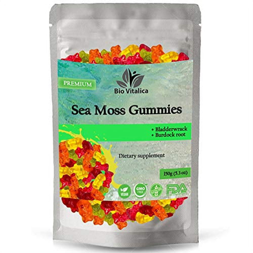 Irish Sea Moss Gummies - Wildcrafted, Organic, Vegan, Dr Sebi Diet ...