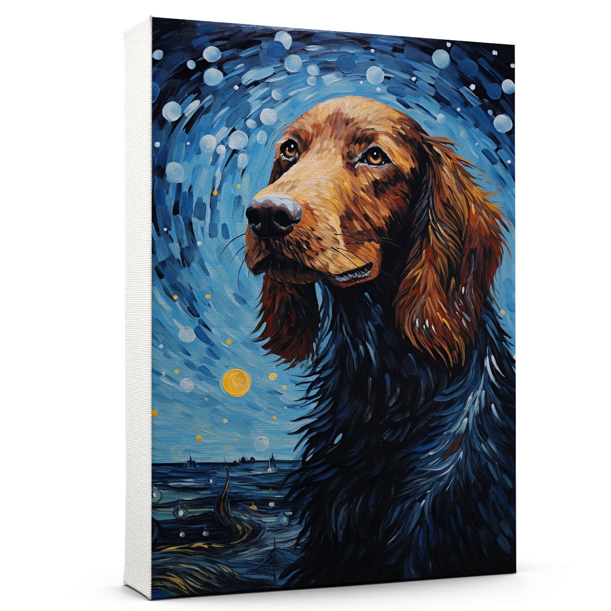 Irish Setter Canvas Wall Art Print, Dog Artwork Poster for Bedroom ...