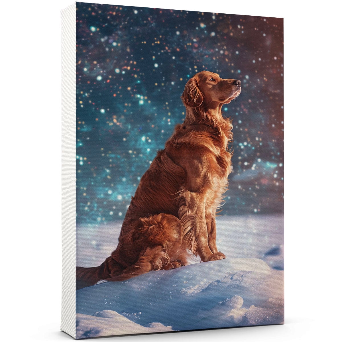 Irish Setter Dog Art Starry Night-Inspired - Contemporary Abstract ...