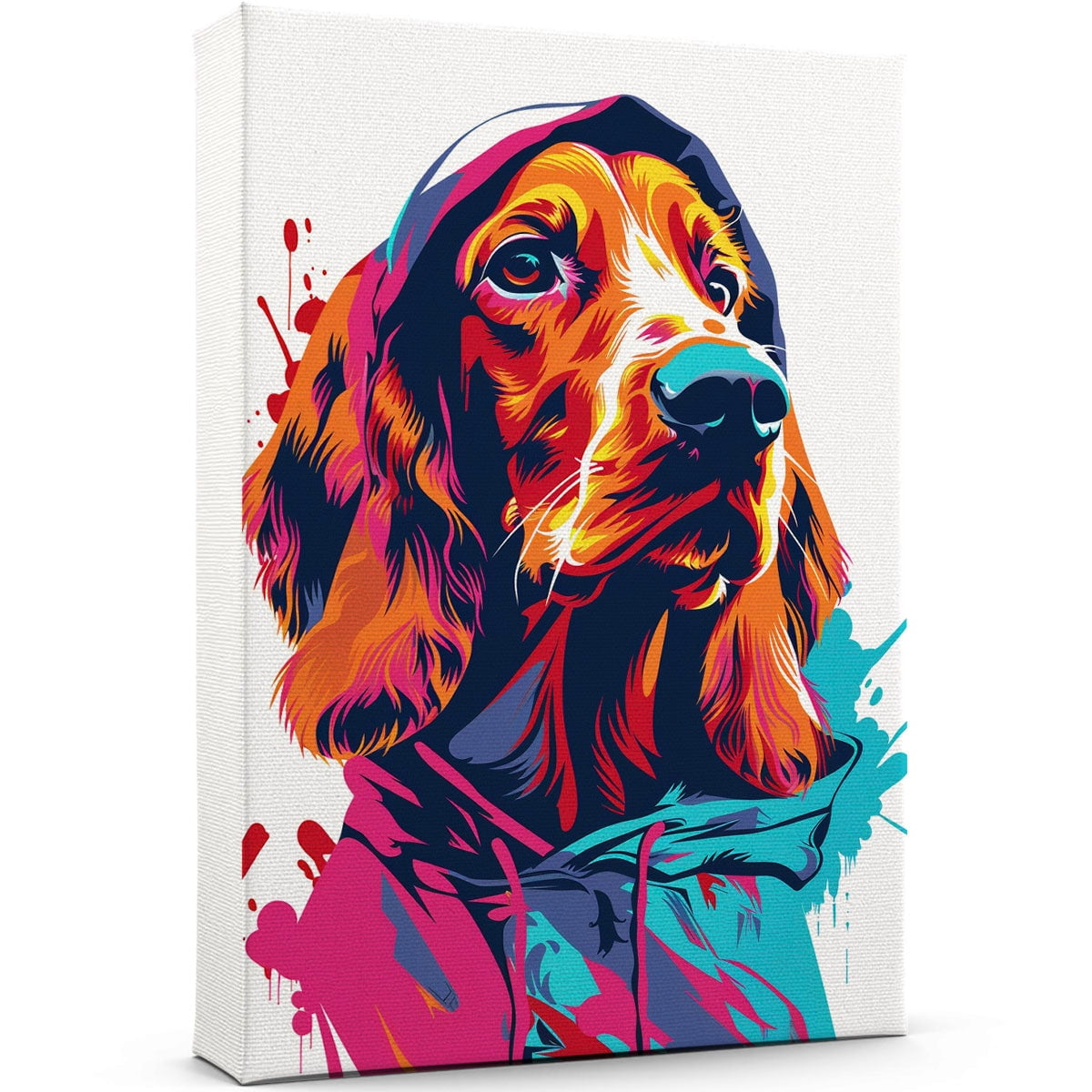 Irish Setter Dog Wall Art Cute Animal Decor for Kid's Bedroom, Home ...