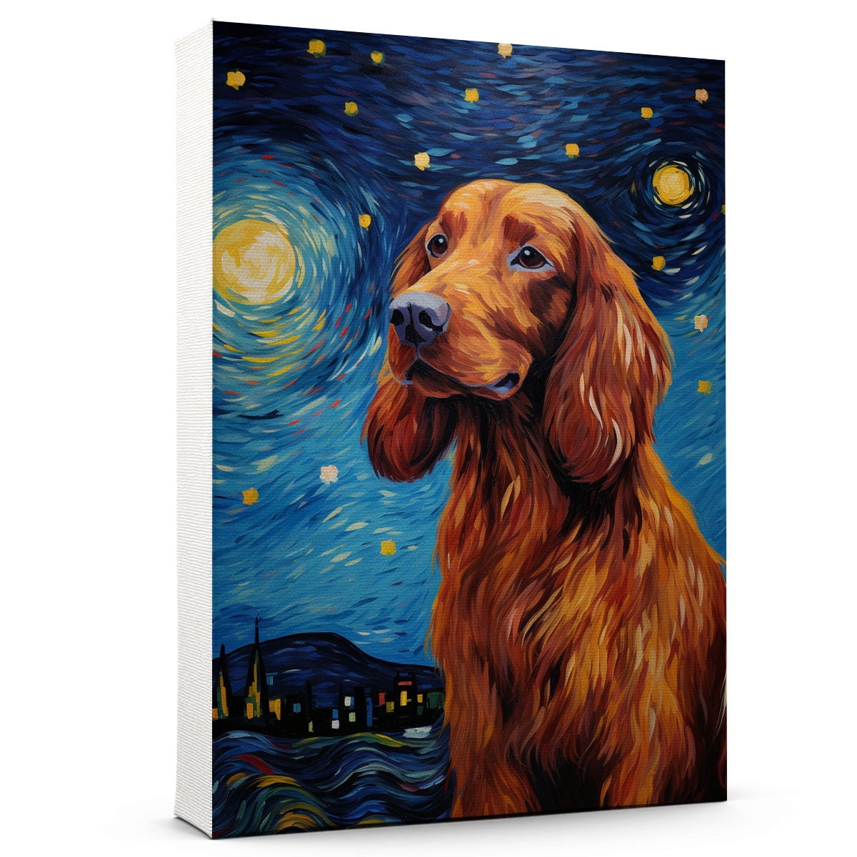 Irish Setter Paintings Canvas for Wall Decorations - Paintings Starry ...