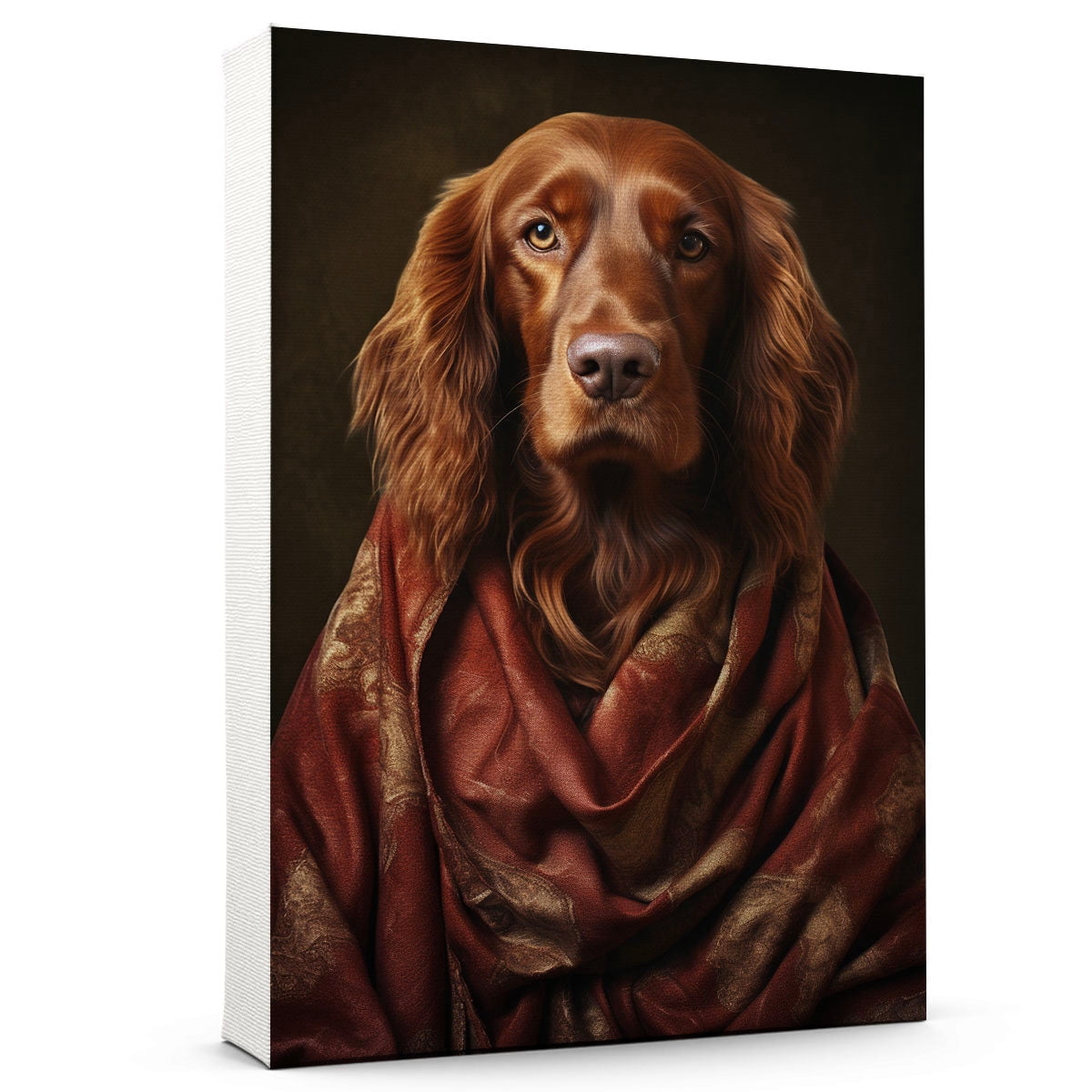 Irish Setter Pet Portrait in a Royal Costume Dog in a Costume Portrait ...