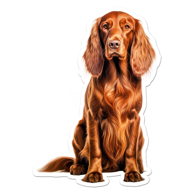 Irish Setter Sticker Phone Decal Water Bottle Stickers Car Decals ...