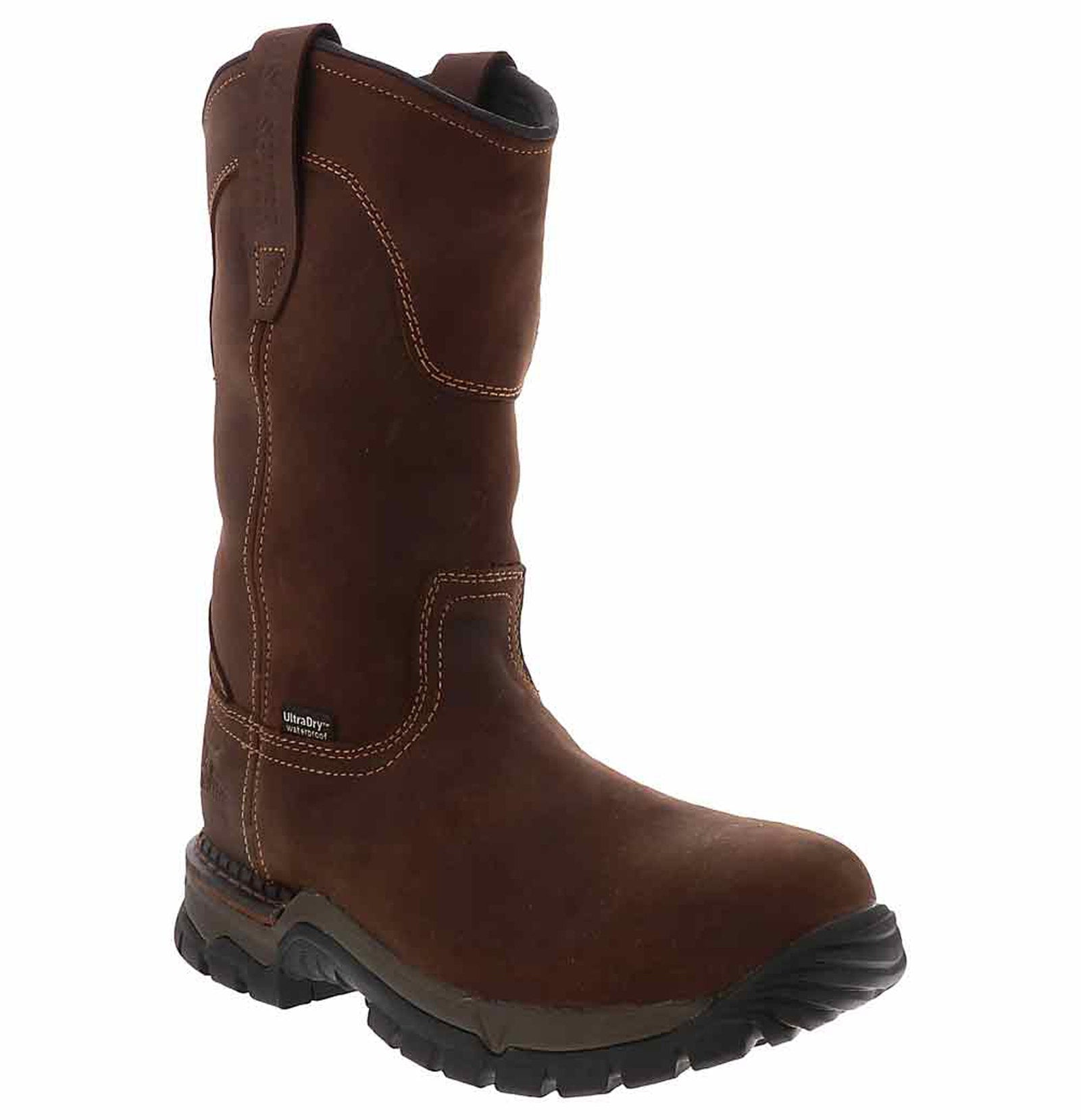 Irish Setter Two Harbors 11-In Pull On Steel Toe Boot Brown | 83906 - Walmart.com