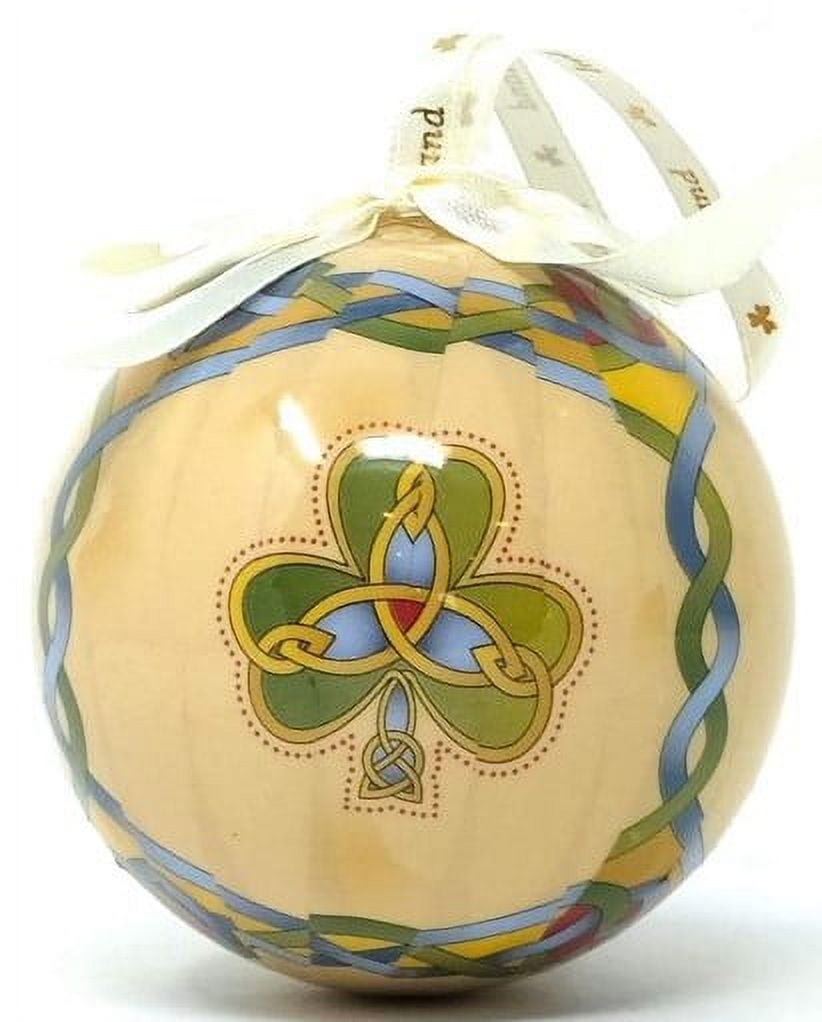 Irish Shamrock Christmas Bauble Tree Ornament in Gift Box by Royal Tara ...