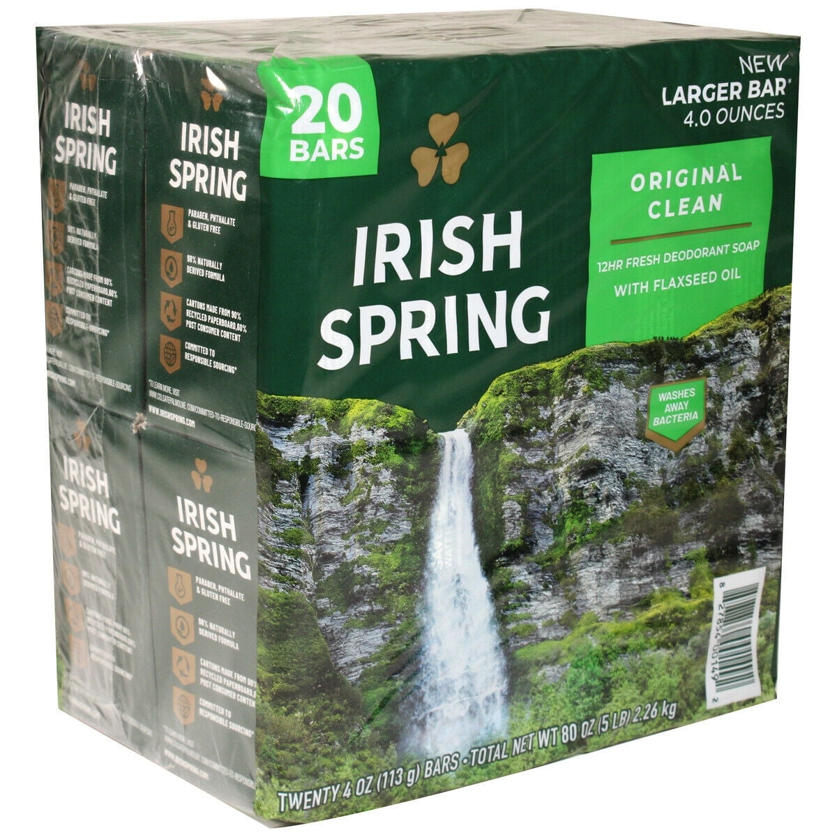 Irish Spring Bar Soap, Original Clean, 20 Count, 4 Oz - Walmart.com