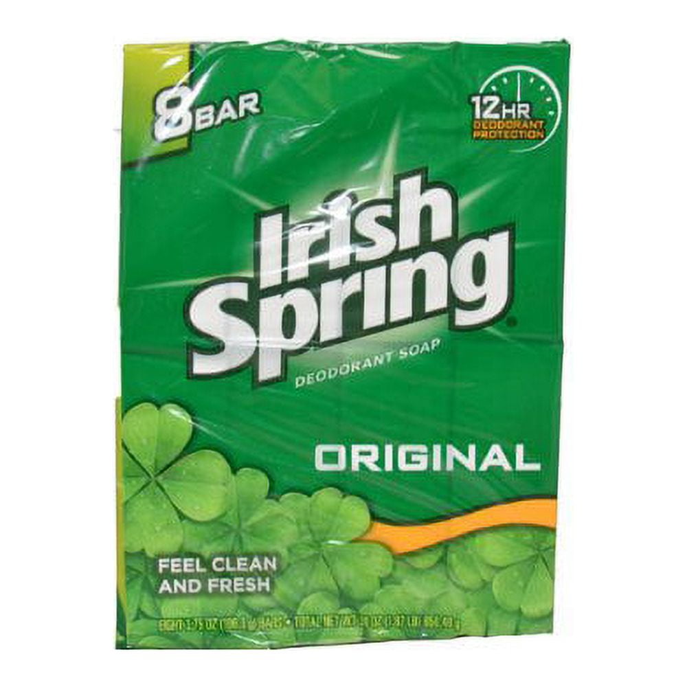 Irish Spring Original Deodorant Soap Unisex Soap, 3.75 Oz Bars, 8-Count ...