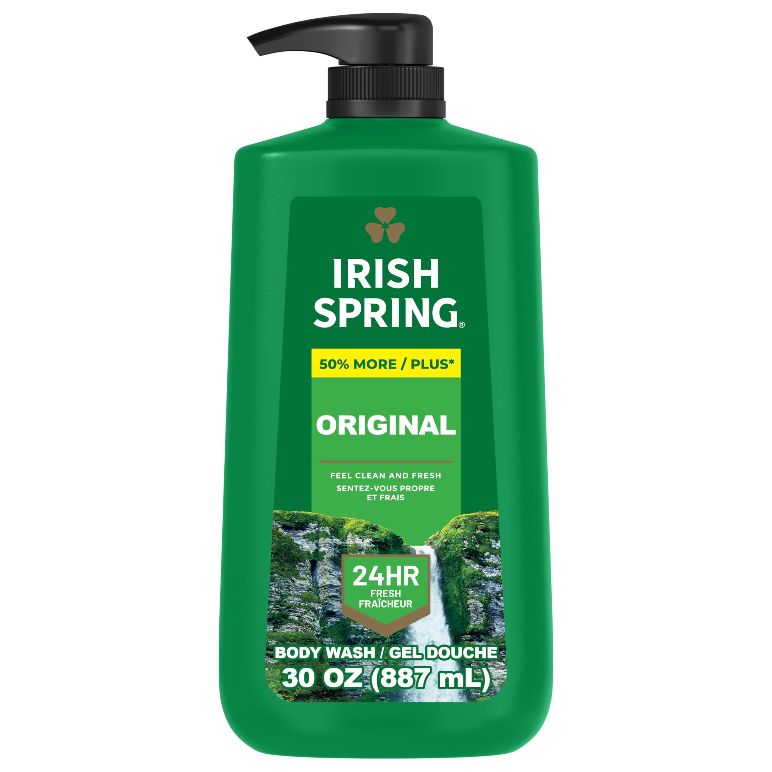 Irish Spring Original Moisturizing IRF13 Body Wash for Men, 24-Hour ...