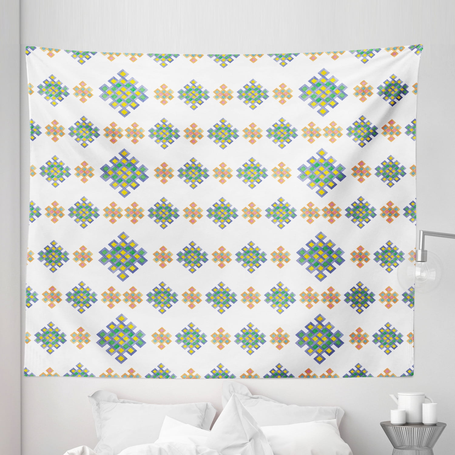 Irish Tapestry, Pastel Colored Unique Geometric Hexagon Celtic Motifs ...