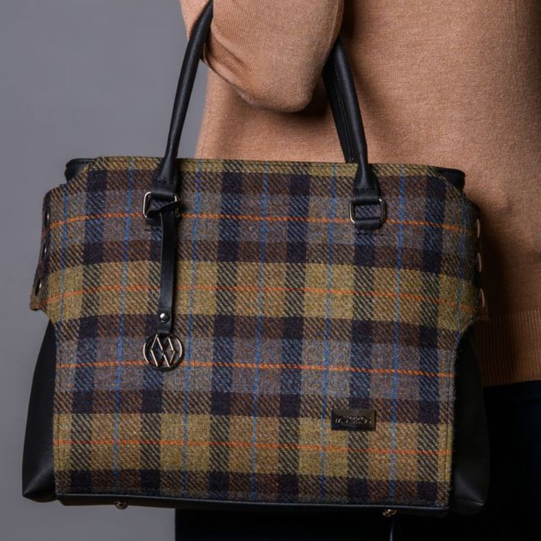 Irish Tweed Emily Handbag – Blue, Tan, Orange - Walmart.com