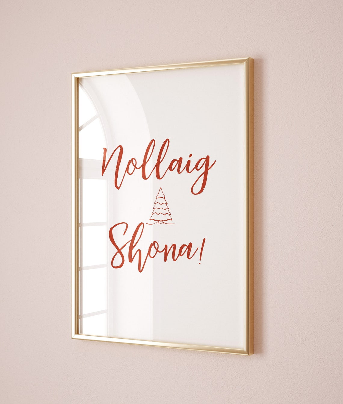 Irish Winter Poster Nollaig Shona Poster UNFRAMED Poster, Wall Art for ...
