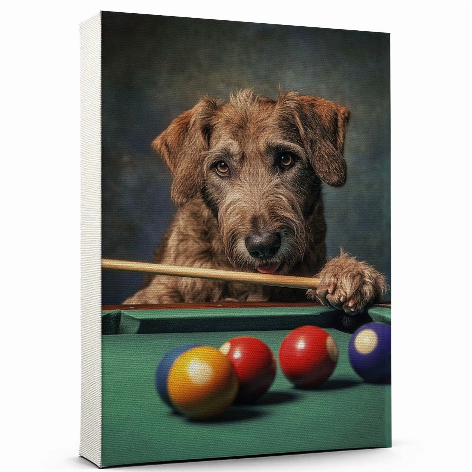 Irish Wolfhound Dog Canvas Billiards Canvas – Cute Irish Wolfhound ...