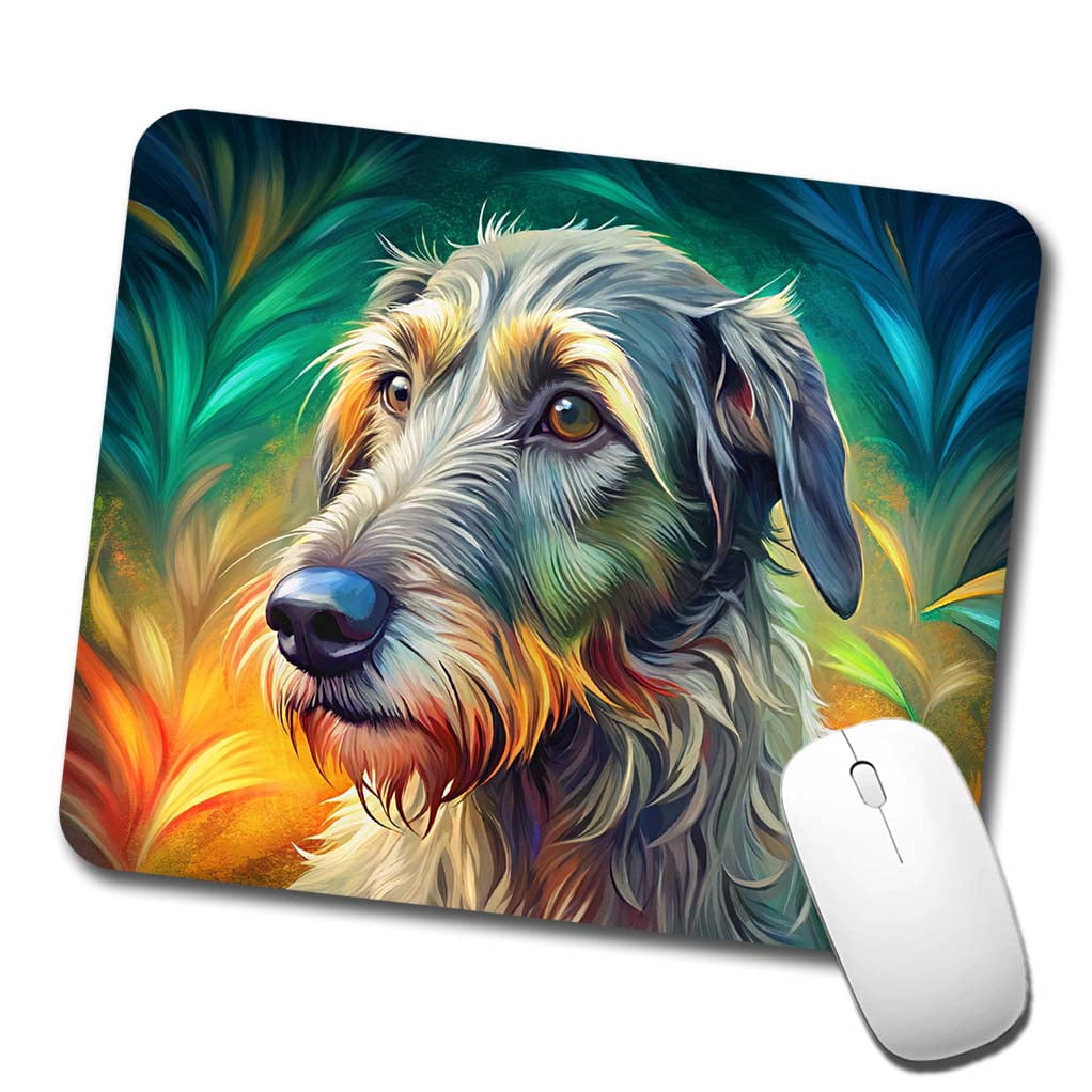 Irish Wolfhound Dog Pop Art Mouse Pad Low Profile Gaming Mat - Walmart.com