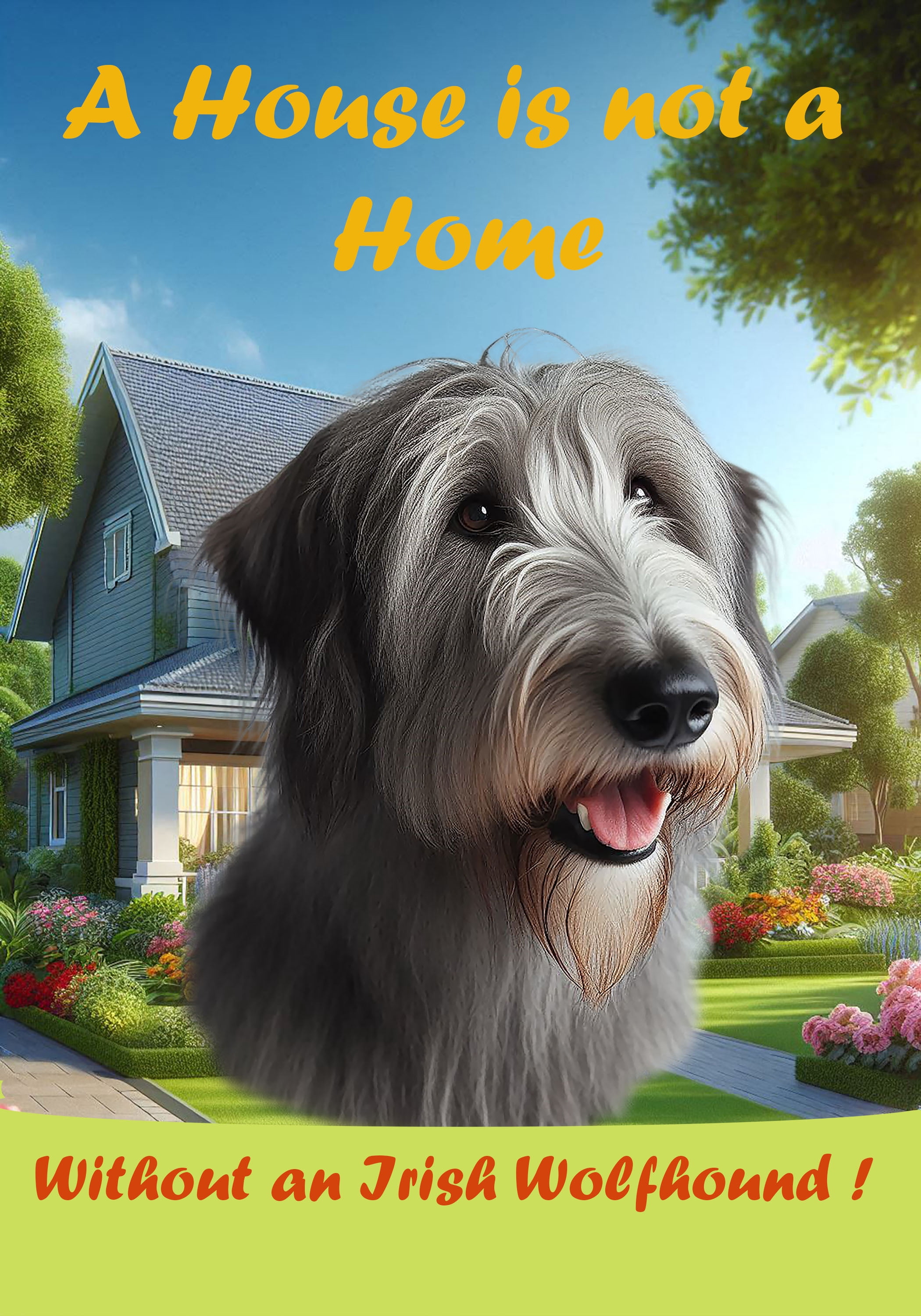 Irish Wolfhound Grey - Best of Breed A House is Not a Home Outdoor ...