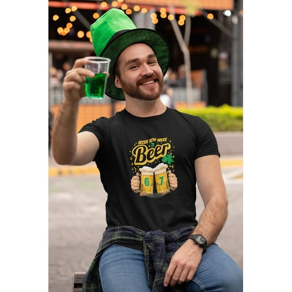 Irish You Were Beer St. Patrick’s Day Shirt Beer Mug Shamrock Irish ...