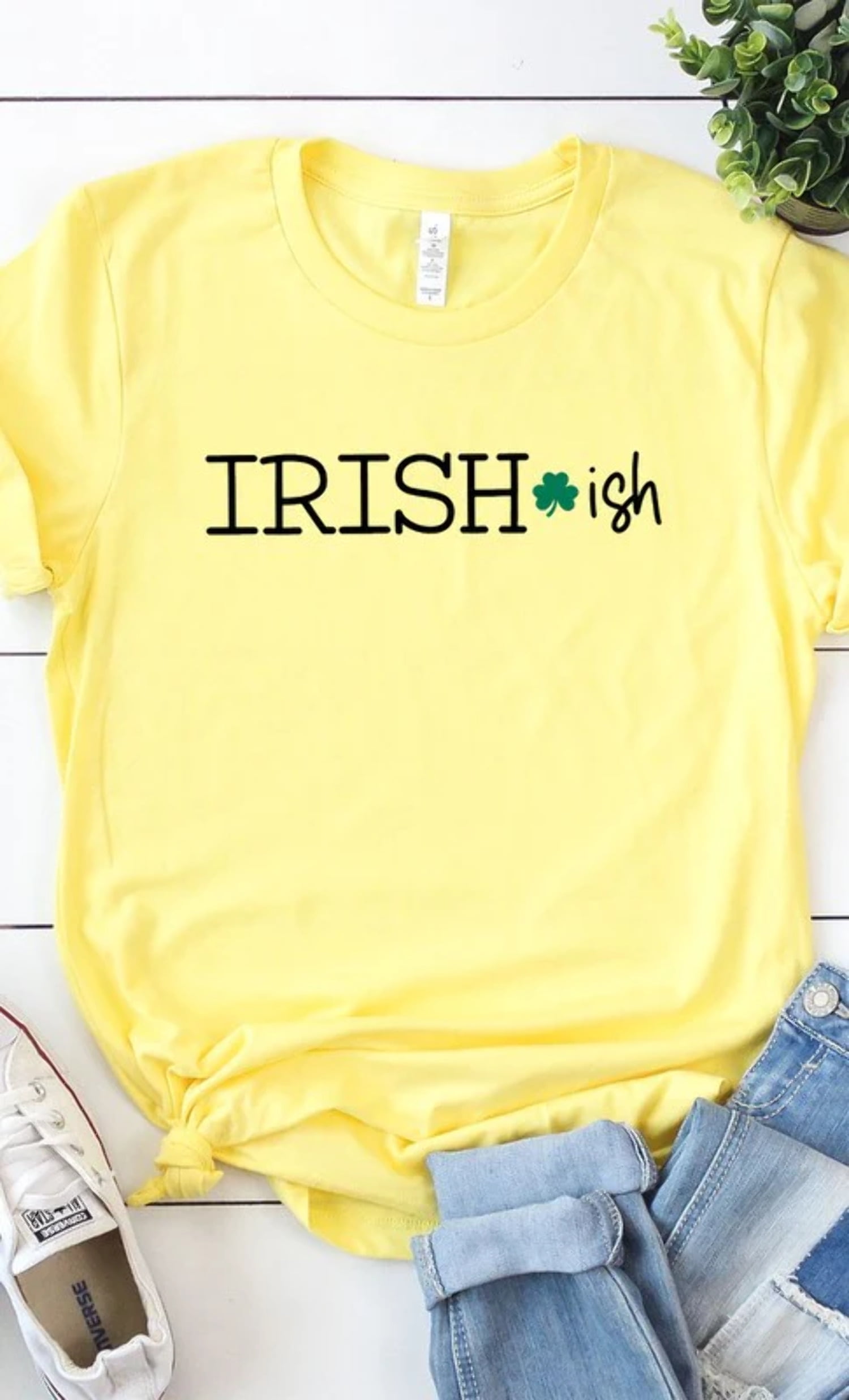 Irish-ish Type Font Graphic Tee T-Shirt - Walmart.com